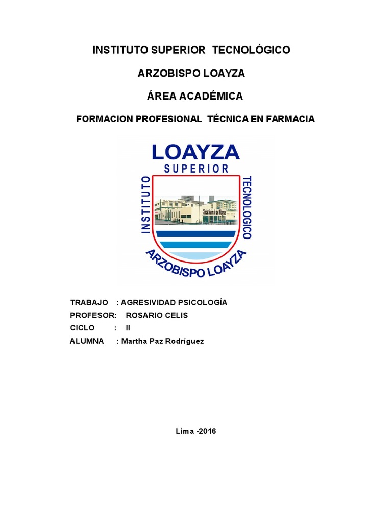 Instituto Superior Tecnológico Arzobispo Loayza Área Académica