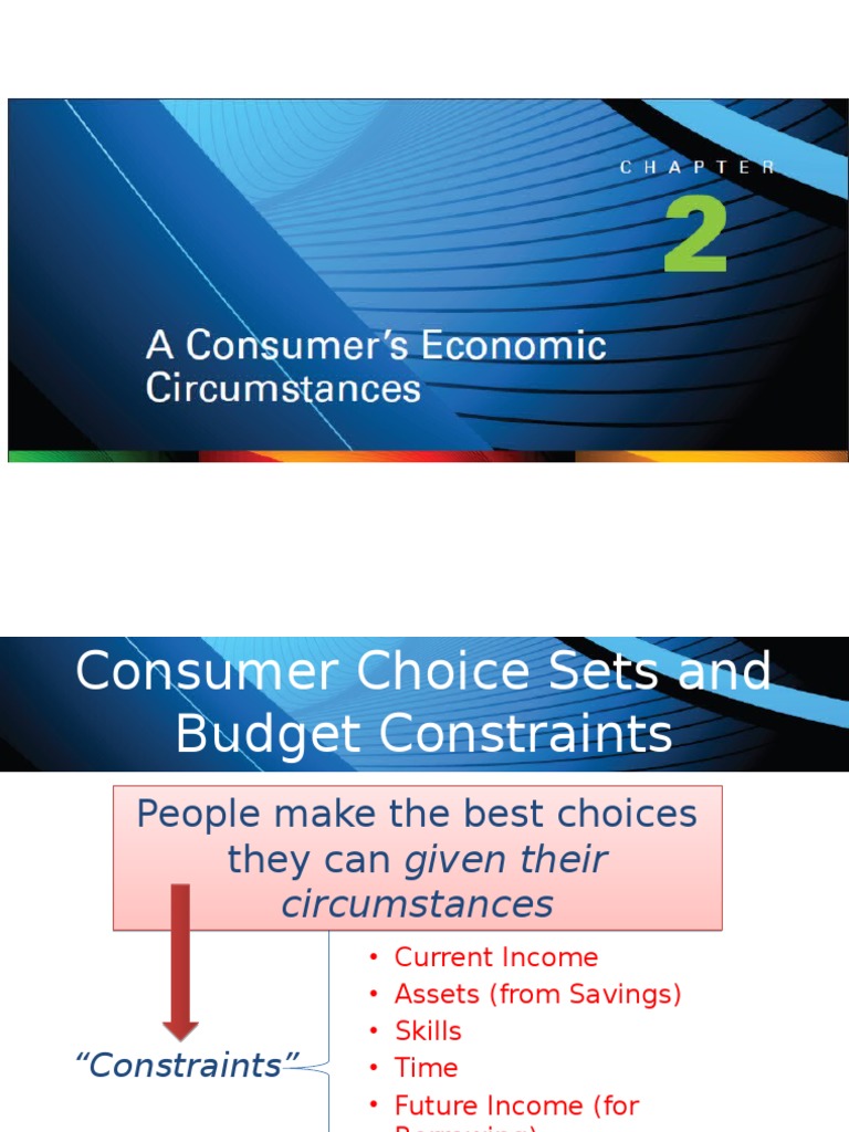 Chapter 2 -A Consumer's Economic Circumstances | Convex Set | Income