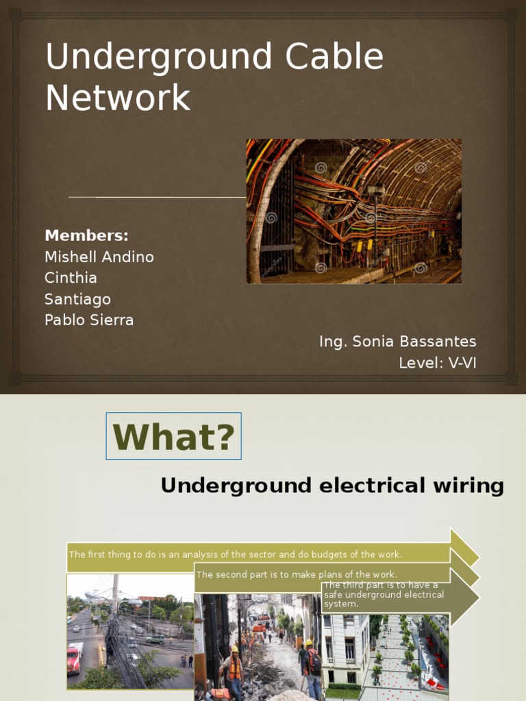 Underground Cable Network | PDF