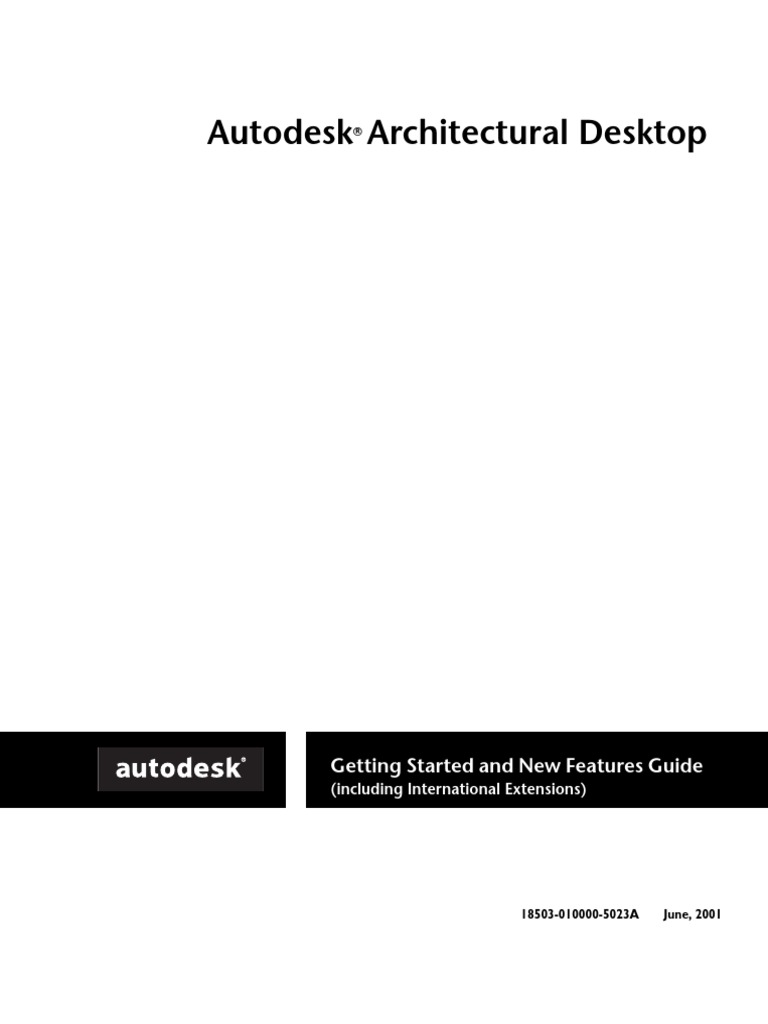 AutoDesk ArchiTectural DeskTop 3.3-User's Guide | PDF | Autodesk | Door