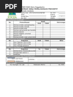 Format Cheklist Pemeriksaan Kendaraan Operasional Perusahaan | PDF