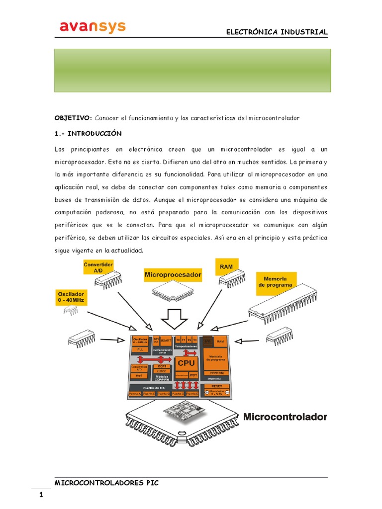 Guía1 Fundamentos Programacion Pic | PDF | Microcontrolador | Poco