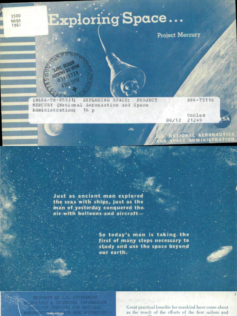 Project Mercury: Manned Spaceflight Overview | PDF | Project Mercury ...