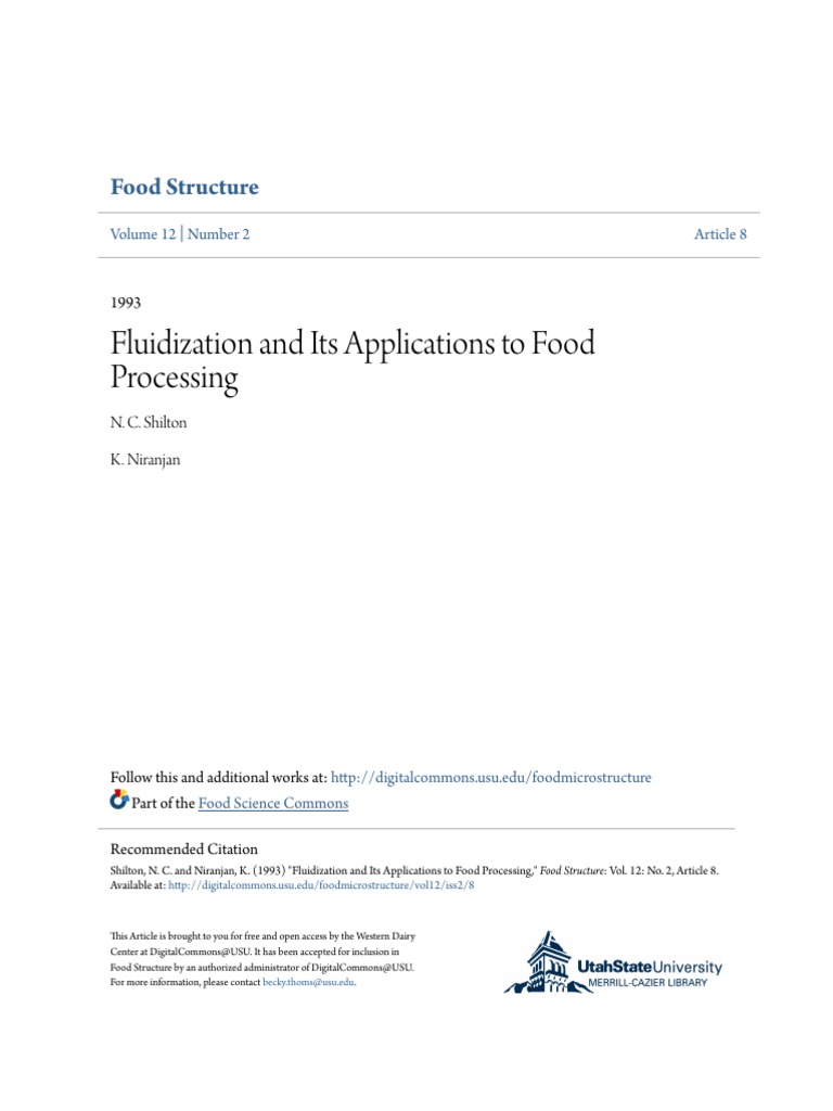Fluidization and Its Applications To Food Processing | PDF | Heat ...