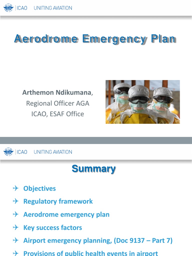 Aerodrome Emergency Plan Presentation | PDF | Emergency | Emergency ...