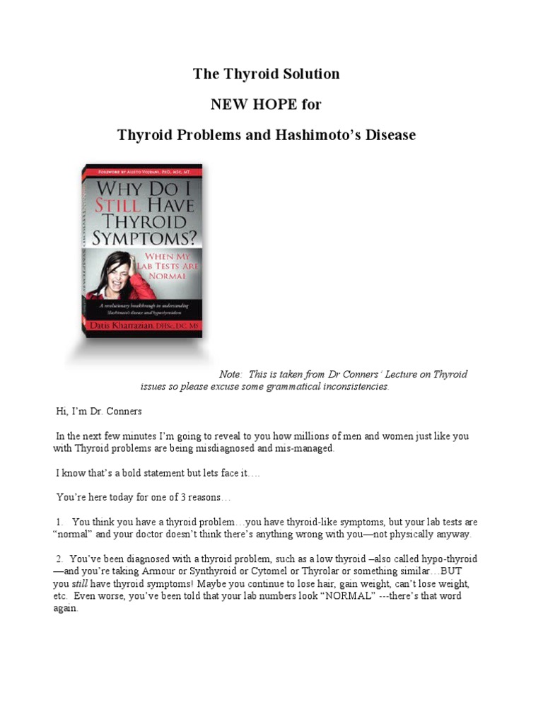 The Thyroid Solution | PDF | Thyroid Stimulating Hormone | Thyroid