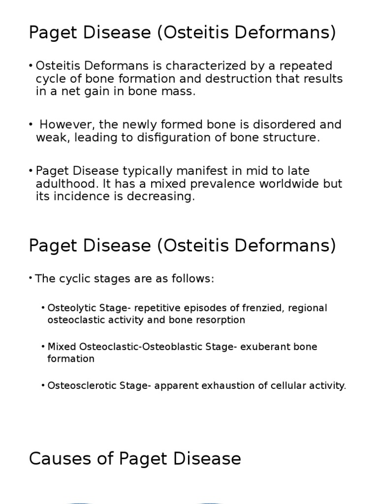 Paget Disease (Osteitis Deformans) | PDF | Bone | Musculoskeletal System