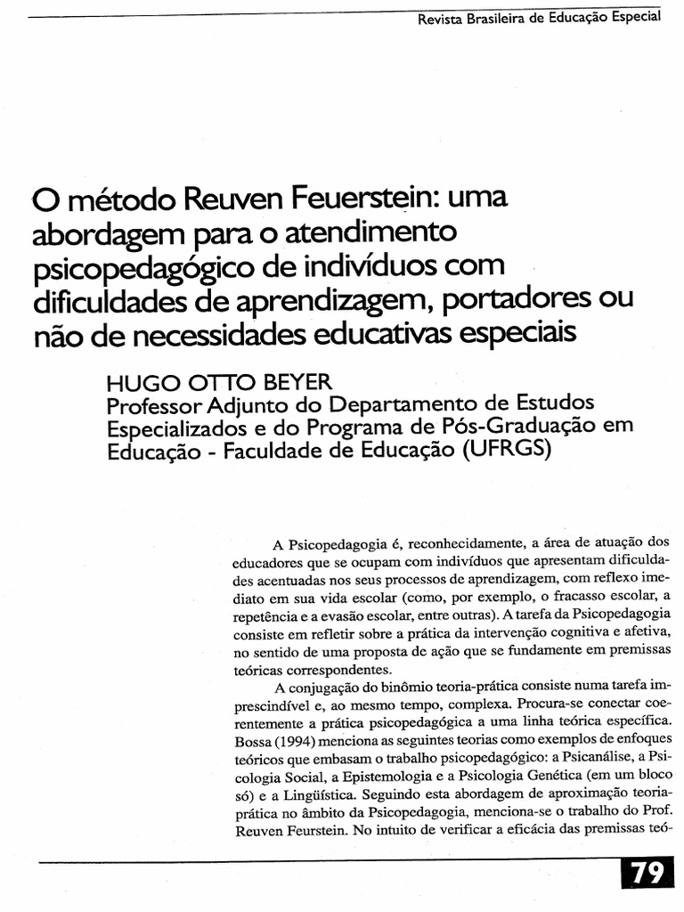 REUVEN FEUERSTEIN - O Método PDF | PDF