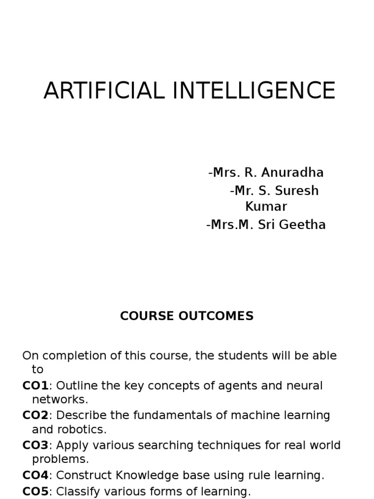 Artificial Intelligence | PDF | Computers