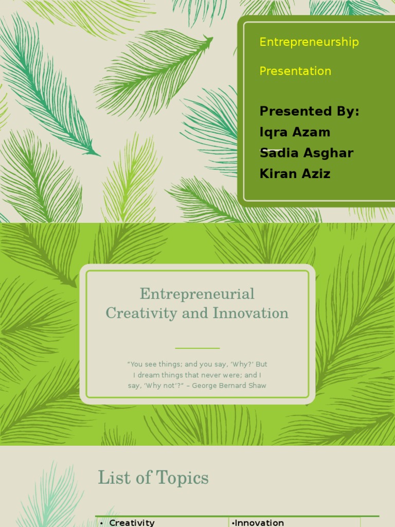 Creativity and Innovation | PDF | Creativity | Motivation