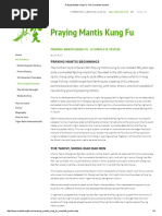 Southern Praying Mantis Kung Fu Origins | PDF | Combat Sports | Chinese ...