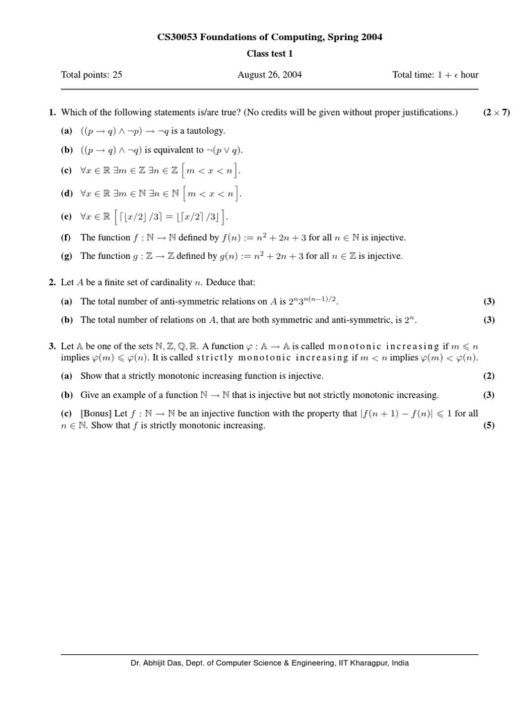 ct1 PDF | PDF | Functions And Mappings | Mathematical Objects