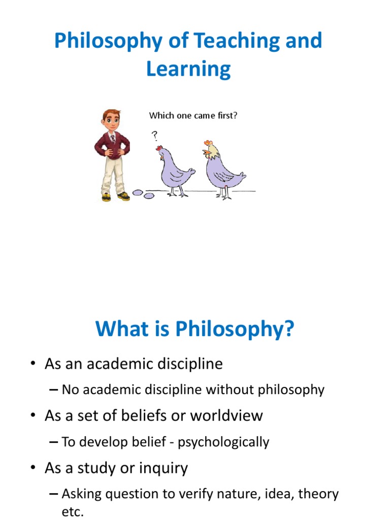 Philosophy of Teaching and Learning | PDF | Epistemology | Metaphysics