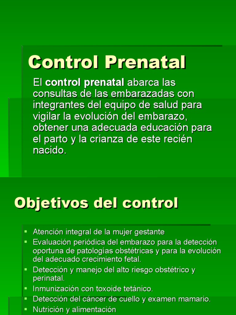 Control Prenatal Diapositivas