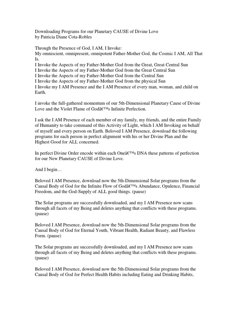 Activation S | PDF | Divinity | Ascended Master