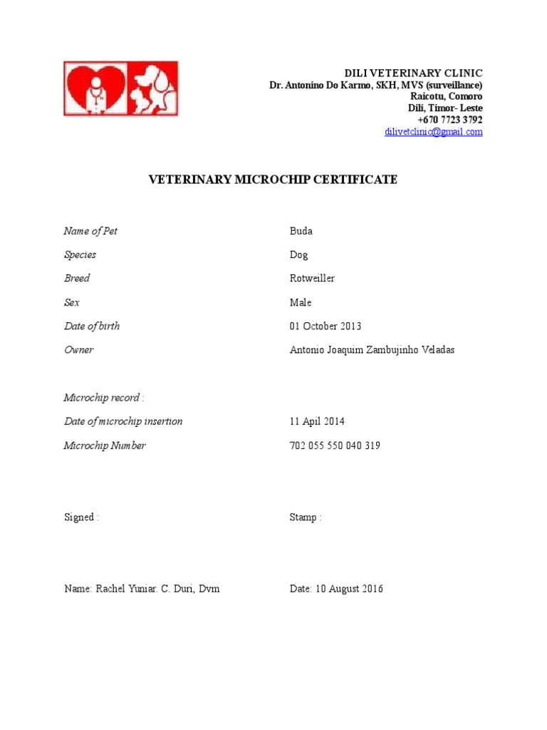 Veterinary Microchip | PDF
