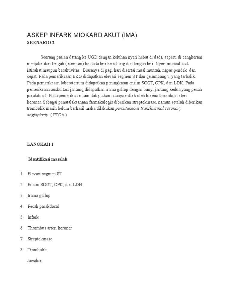 Kasus Infark Miokard Akut | PDF