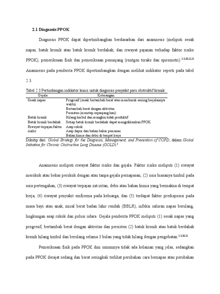 Diagnosis PPOK | PDF