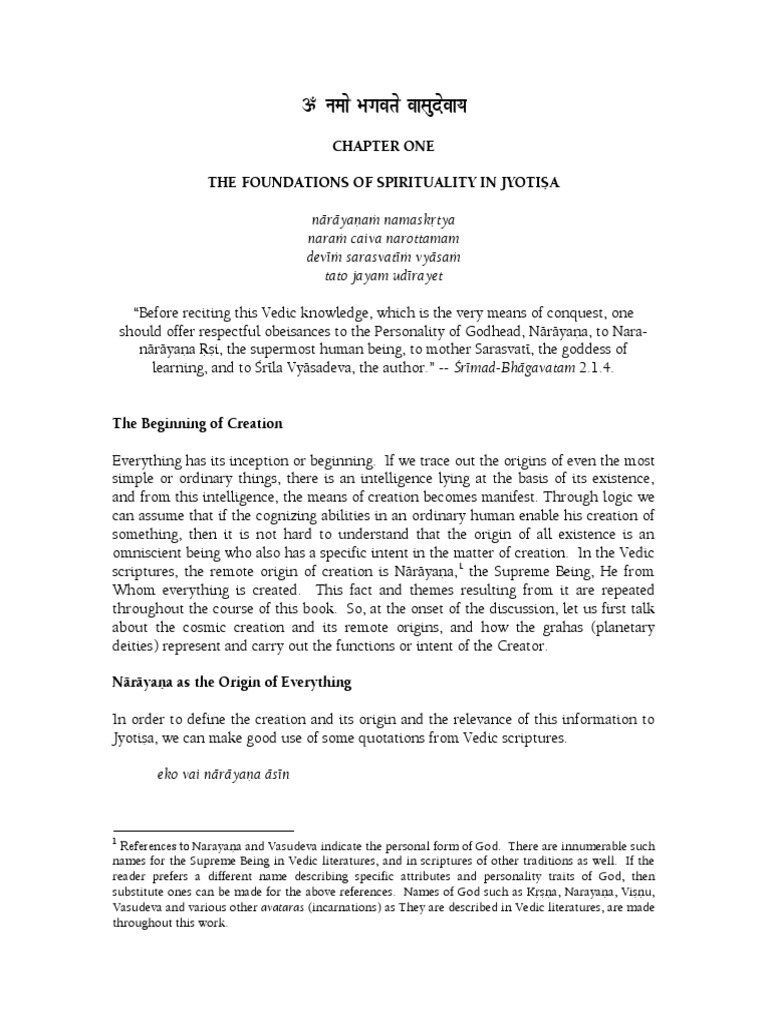 Spiritual Background of Vedic Astrology by Patraka Das PDF | PDF ...