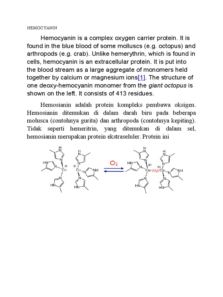 Hemocyanin | PDF | Science & Mathematics