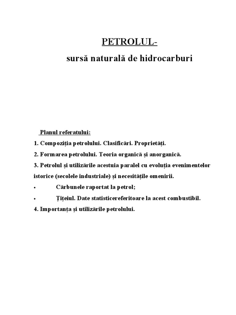 Petrolul | PDF