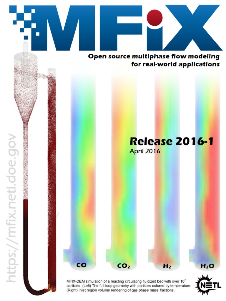 MFIX 2016-1 User Guide: Multiphase Flow Modeling | PDF | Message ...