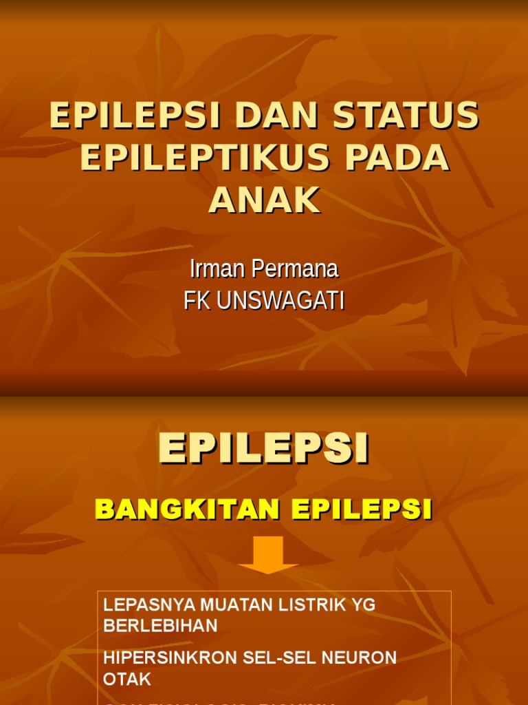 Epilepsi Dan Status Epileptikus Pada Anak 12 | PDF