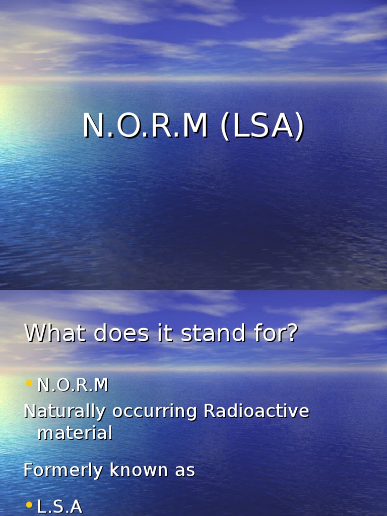 Norm | PDF | Radioactive Decay | Nuclear Physics