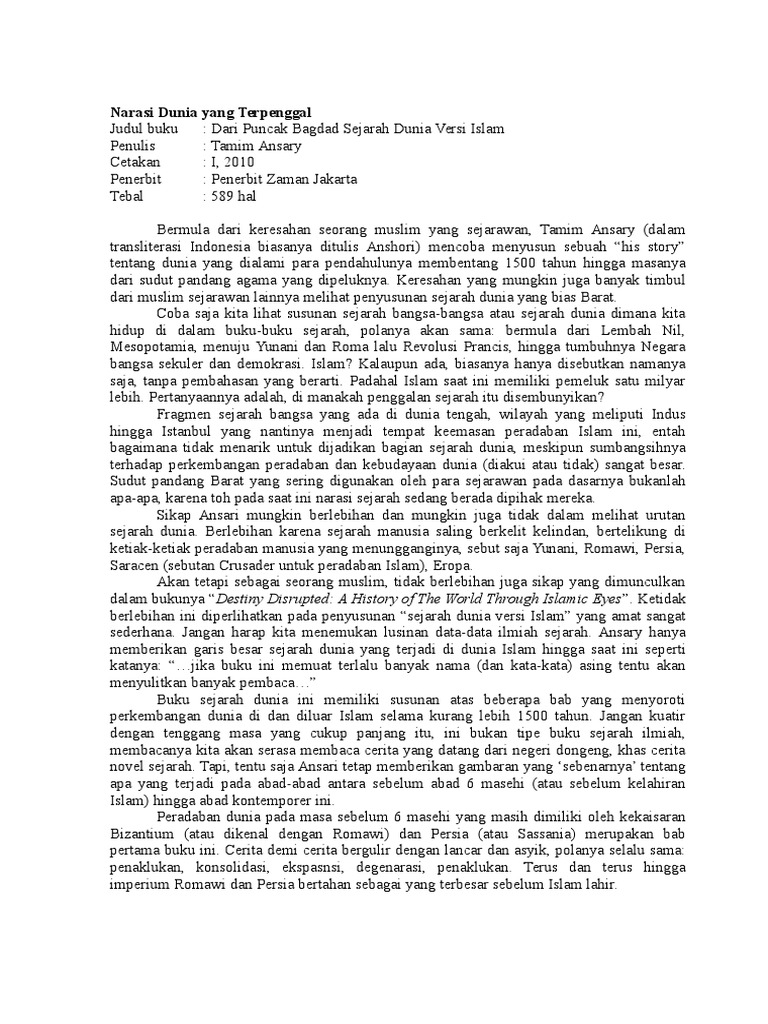 Resensi Buku Destiny Disrupted | PDF