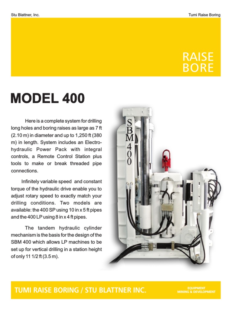 MODEL 400: Raise Bore | PDF