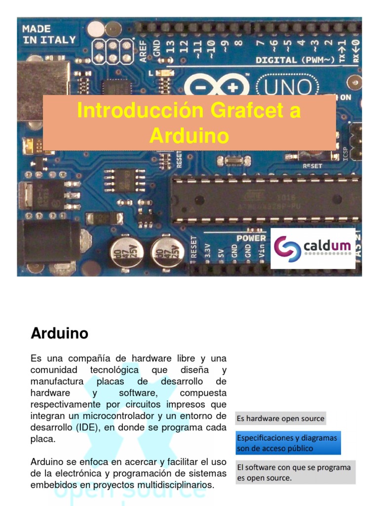 Introducción Grafcet Arduino | PDF | Arduino | Ingeniería Informática