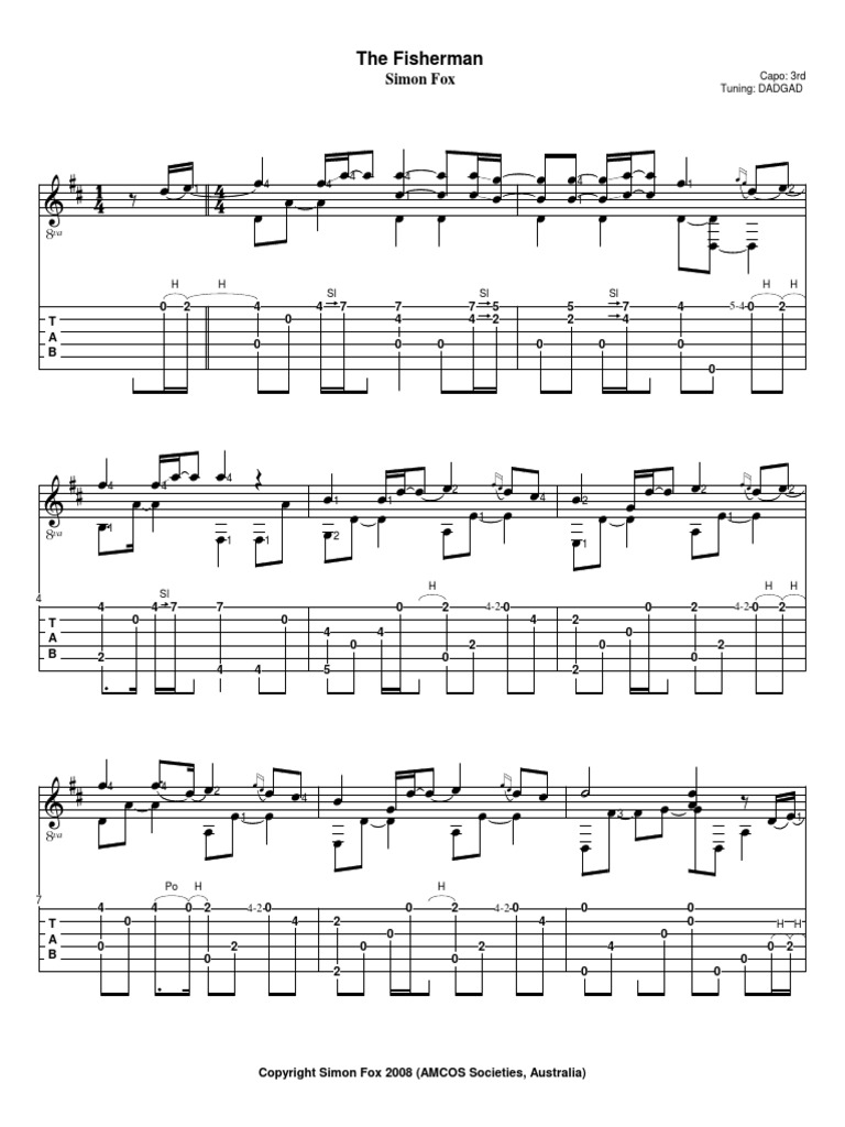 The Fisherman | PDF | Musical Instruments | Guitar Family Instruments
