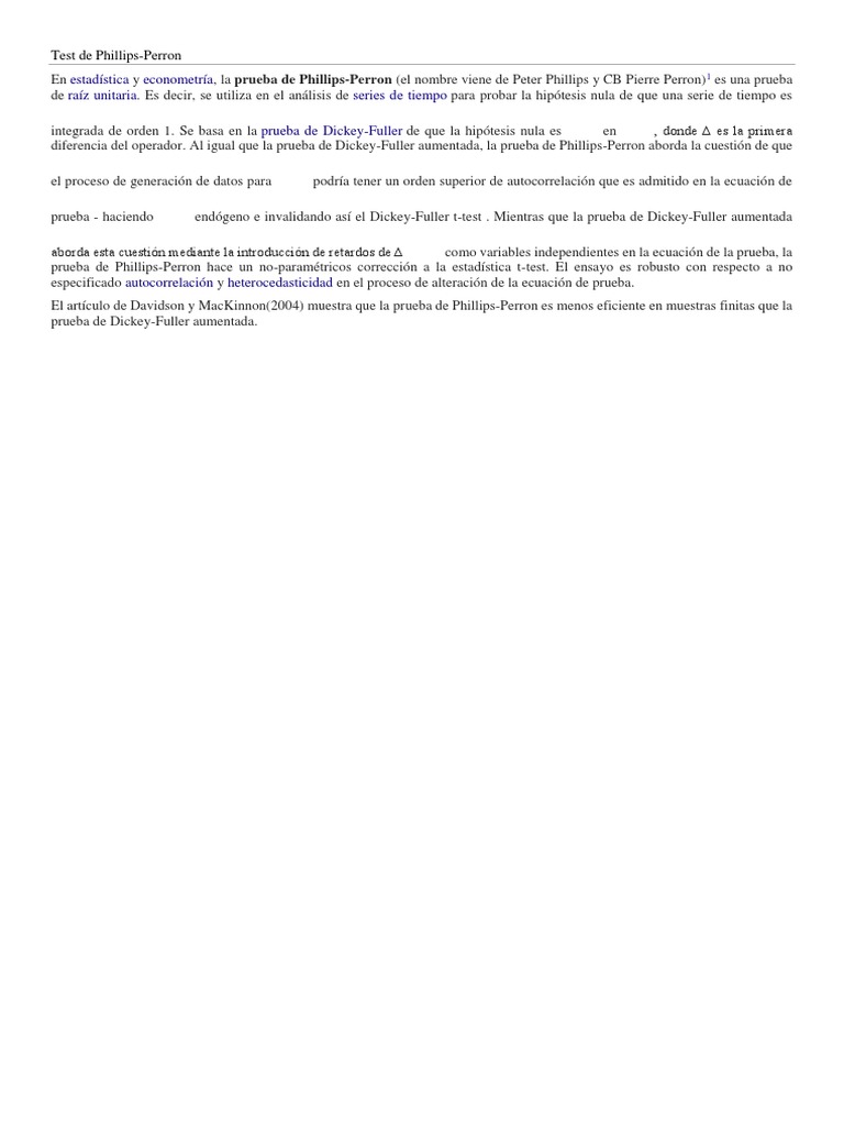 Test de Phillips | PDF