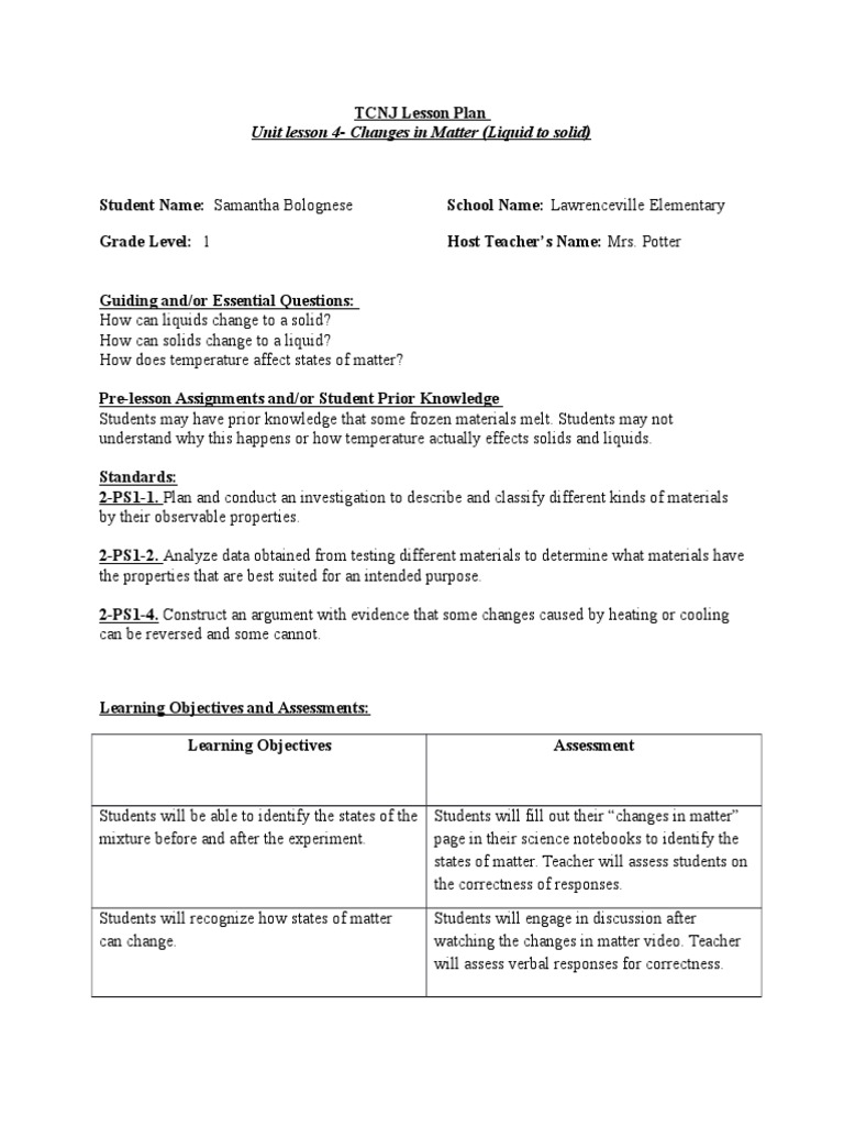 Unit Lesson 4 | PDF | Educational Assessment | Lesson Plan