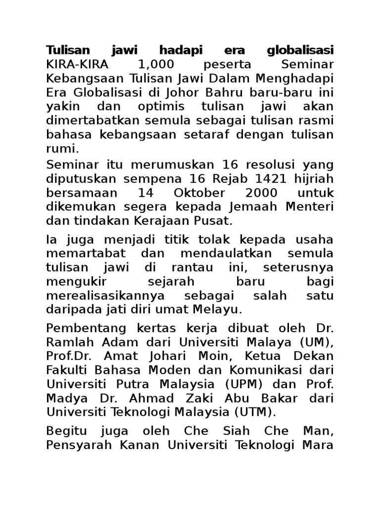 Utusan Jawi | PDF