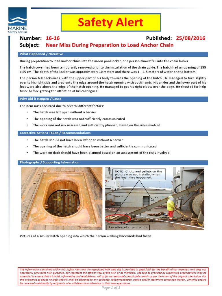 MSF Safety Alert 16.16 | PDF