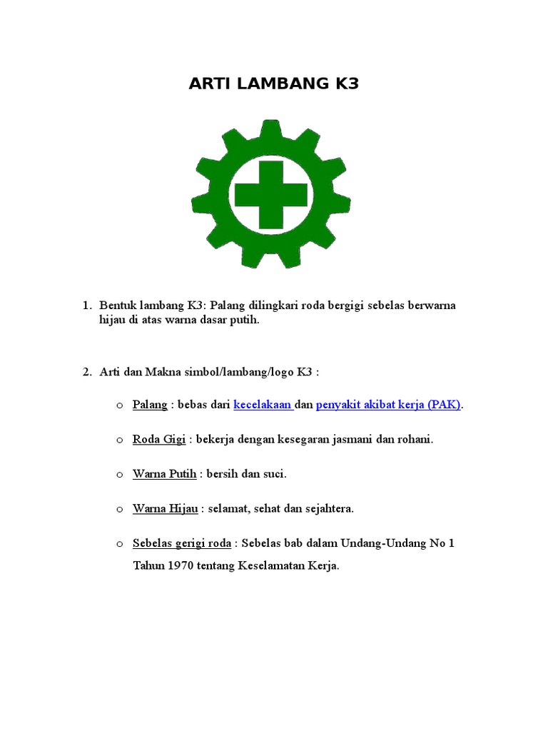 Arti Lambang k3 | PDF