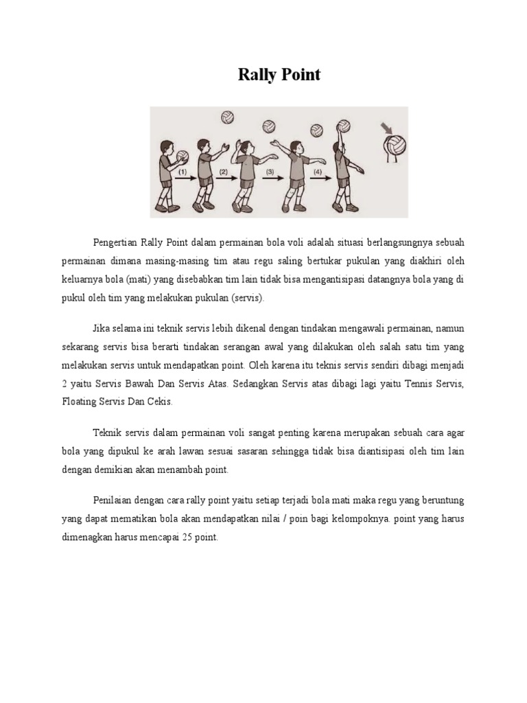 Pengertian dan Sistem Rally Point Voli | PDF