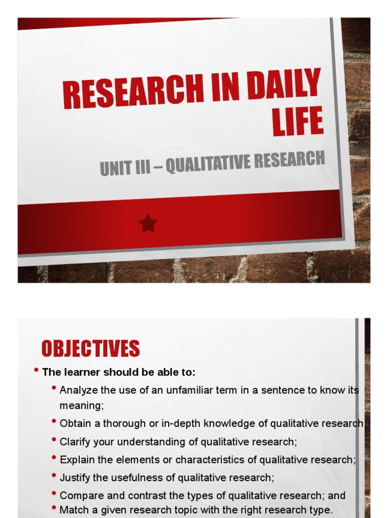 LESSON 3.qualitative Research | PDF | Qualitative Research | Data