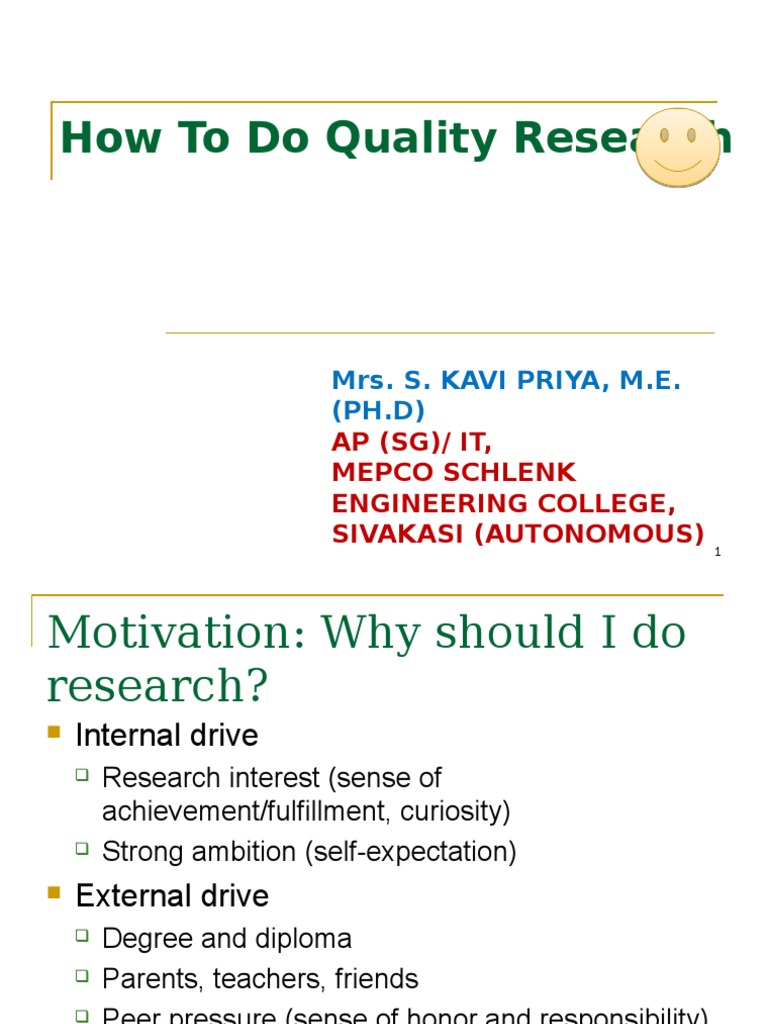 How to Conduct Quality Research: A Comprehensive Guide | PDF | Body ...