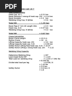Crane Lifting Safety Factor Calculation | PDF