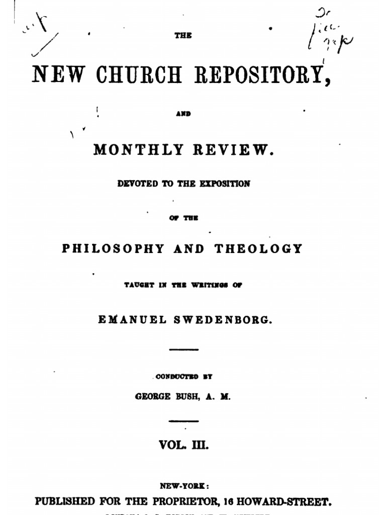 New Church Repository: Swedenborg Theology | PDF | Atonement In ...