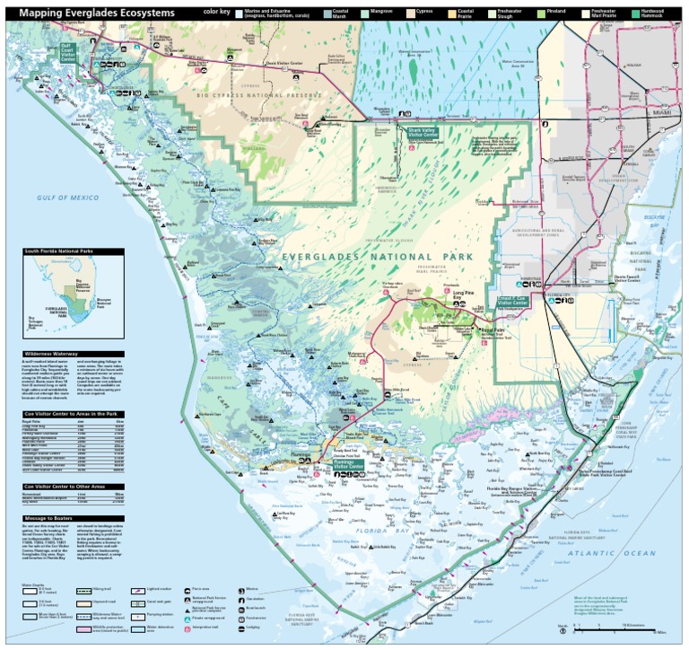 Everglades National Park Map (2005) | PDF | Everglades | Physical Geography