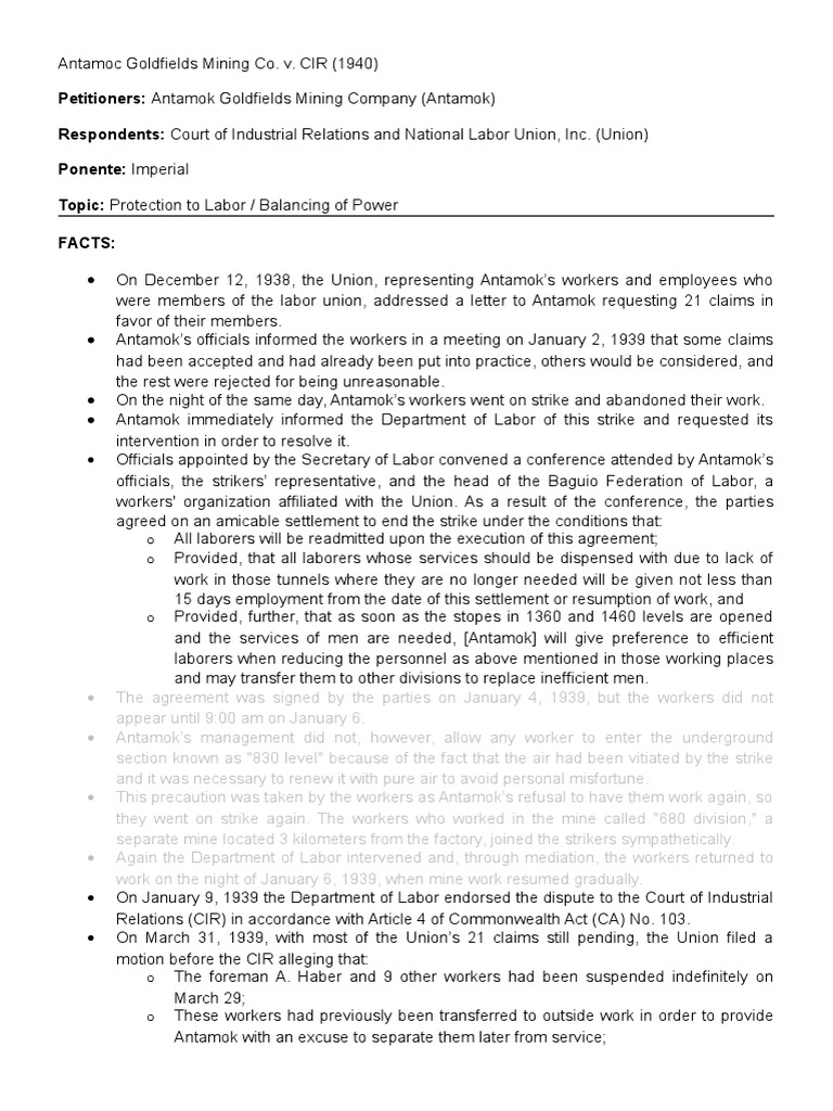 Antamok Goldfields Mining Co. v. CIR | Download Free PDF | Due Process ... Antamok Goldfields Mining Co. v. CIR | Download Free PDF | Due Process ...