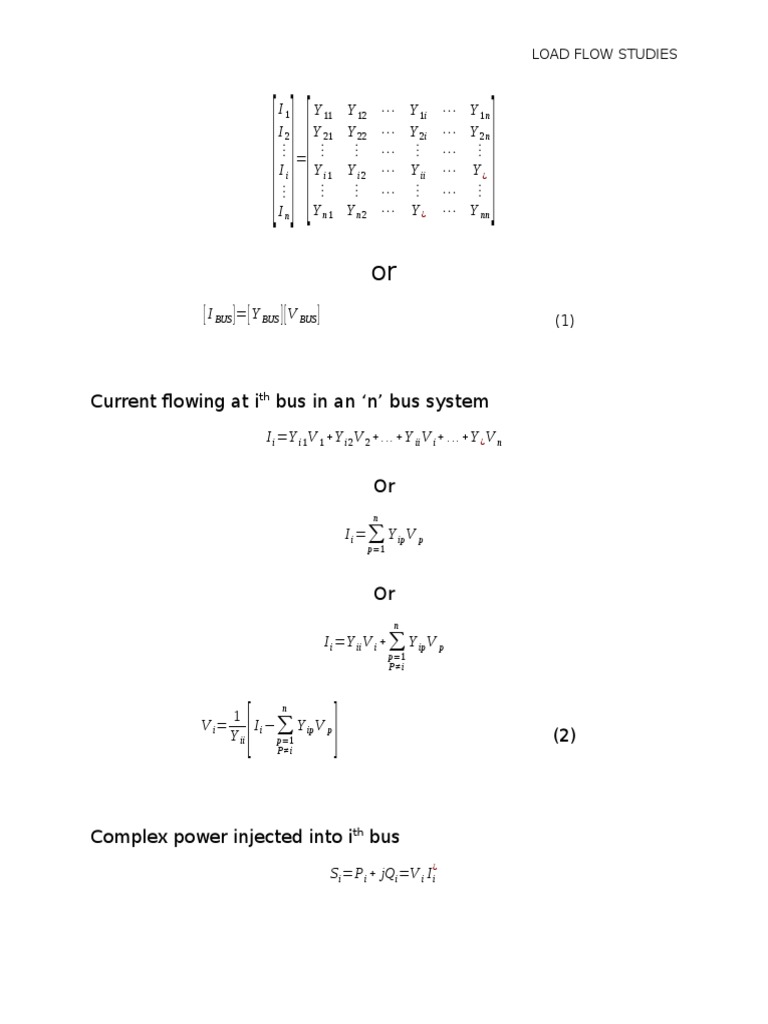 Load Flow Analysis | PDF | Mathematical Analysis | Mathematical Concepts