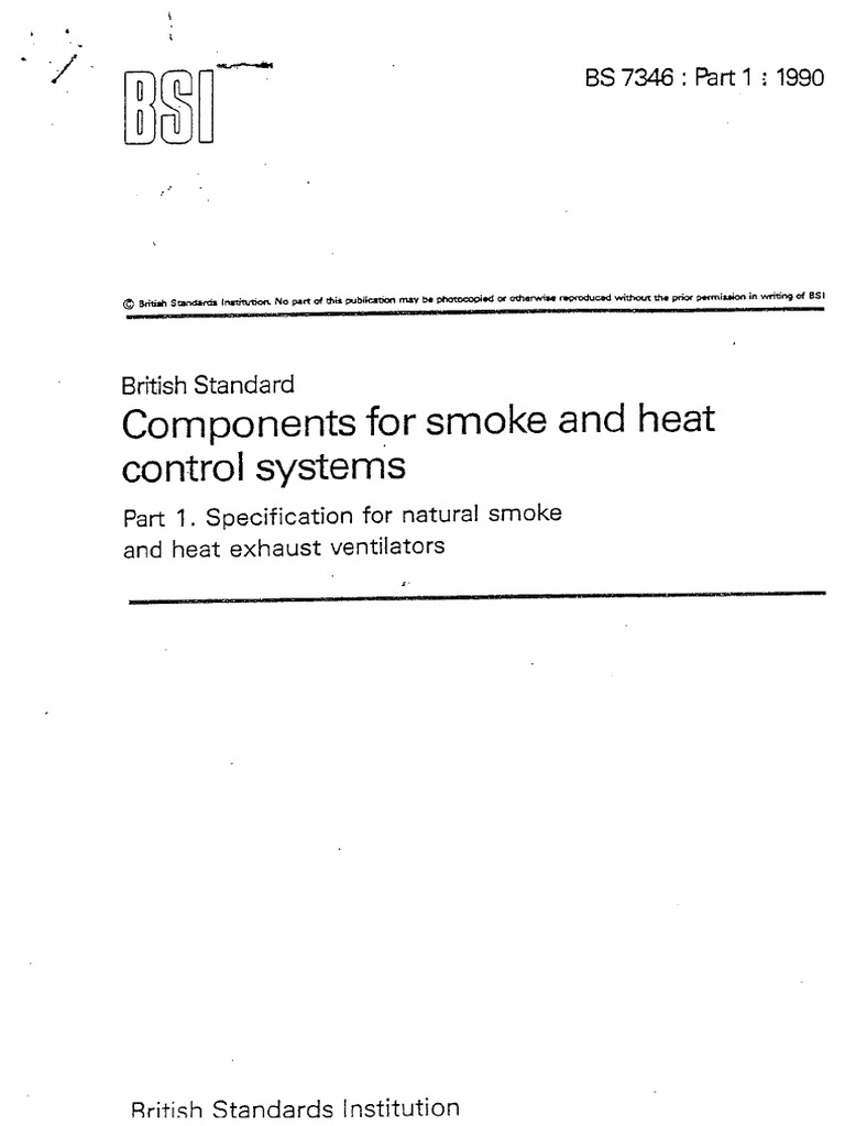 BS7346 Part 1 | PDF