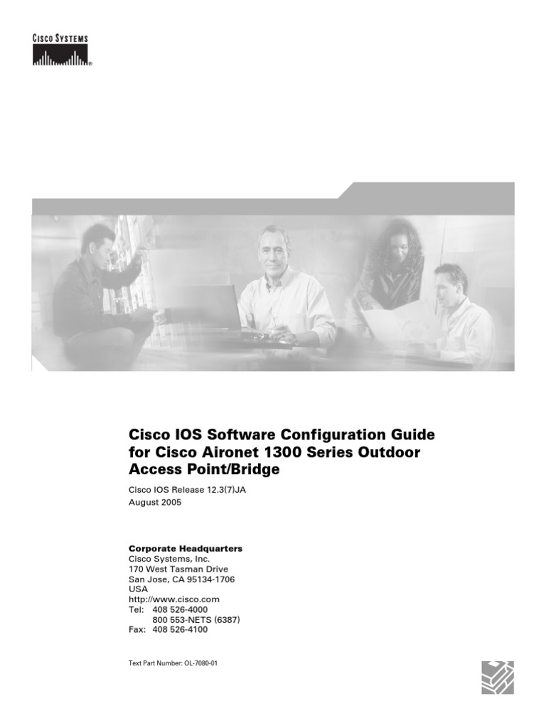 Cisco Ios Software Configuration Guide For Cisco Aironet 1300 Series Outdoor Access Point Bridge