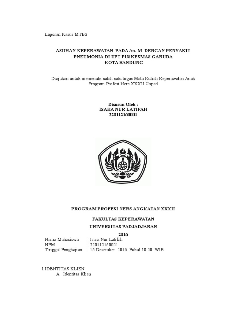 Laporan Kasus MTBS | PDF