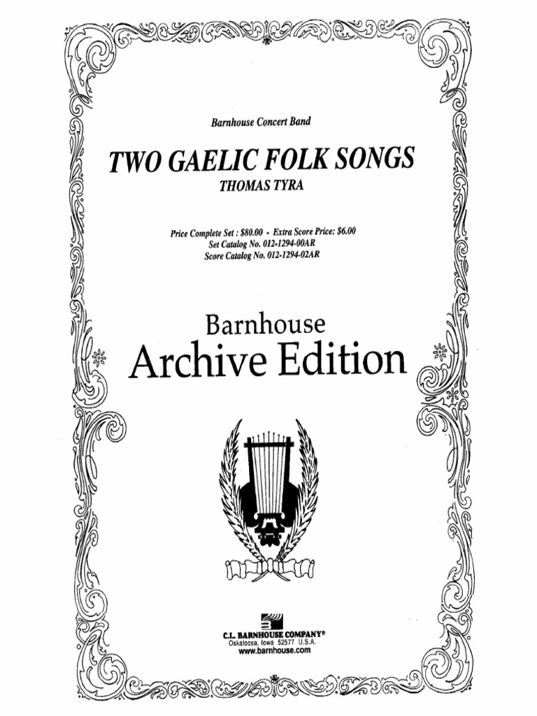 Two Gaelic Folk Song | PDF