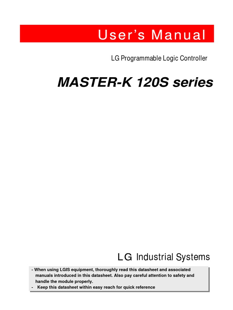 MK120S Users Manual | PDF | Programmable Logic Controller | Power Supply